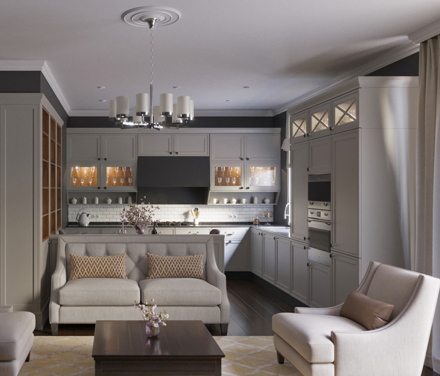 Кухня Честер купить по цене 156 680 руб. | МЦ ROOMER в Москве